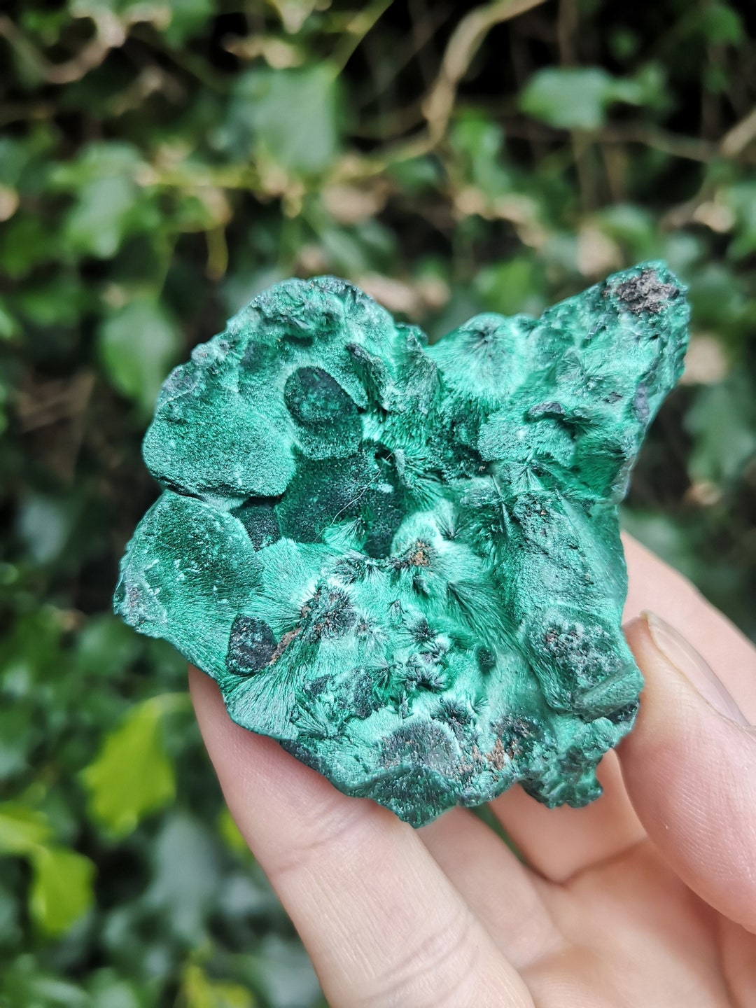 Raw Malachite Crystal 108g Silky Fibrous Malachite Specimen Genuine ...
