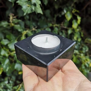 Shungite Tealight Holder - Karelian Shungite Candle Holder - Shungite ...