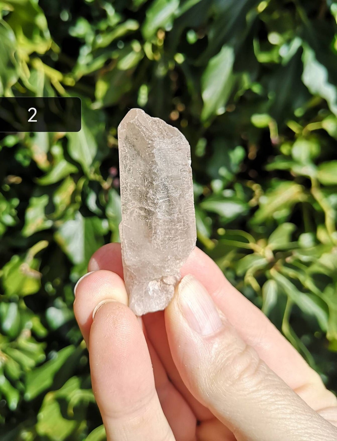 Nirvana Quartz Crystal Natural Point Ice Quartz Free Form Raw Nirvana Crystal Himalayan Clear ...