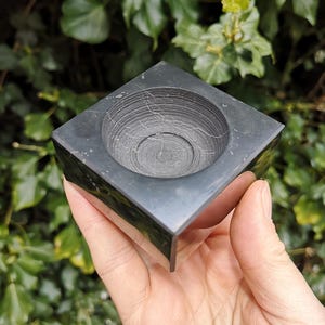 Shungite Tealight Holder - Karelian Shungite Candle Holder - Shungite ...