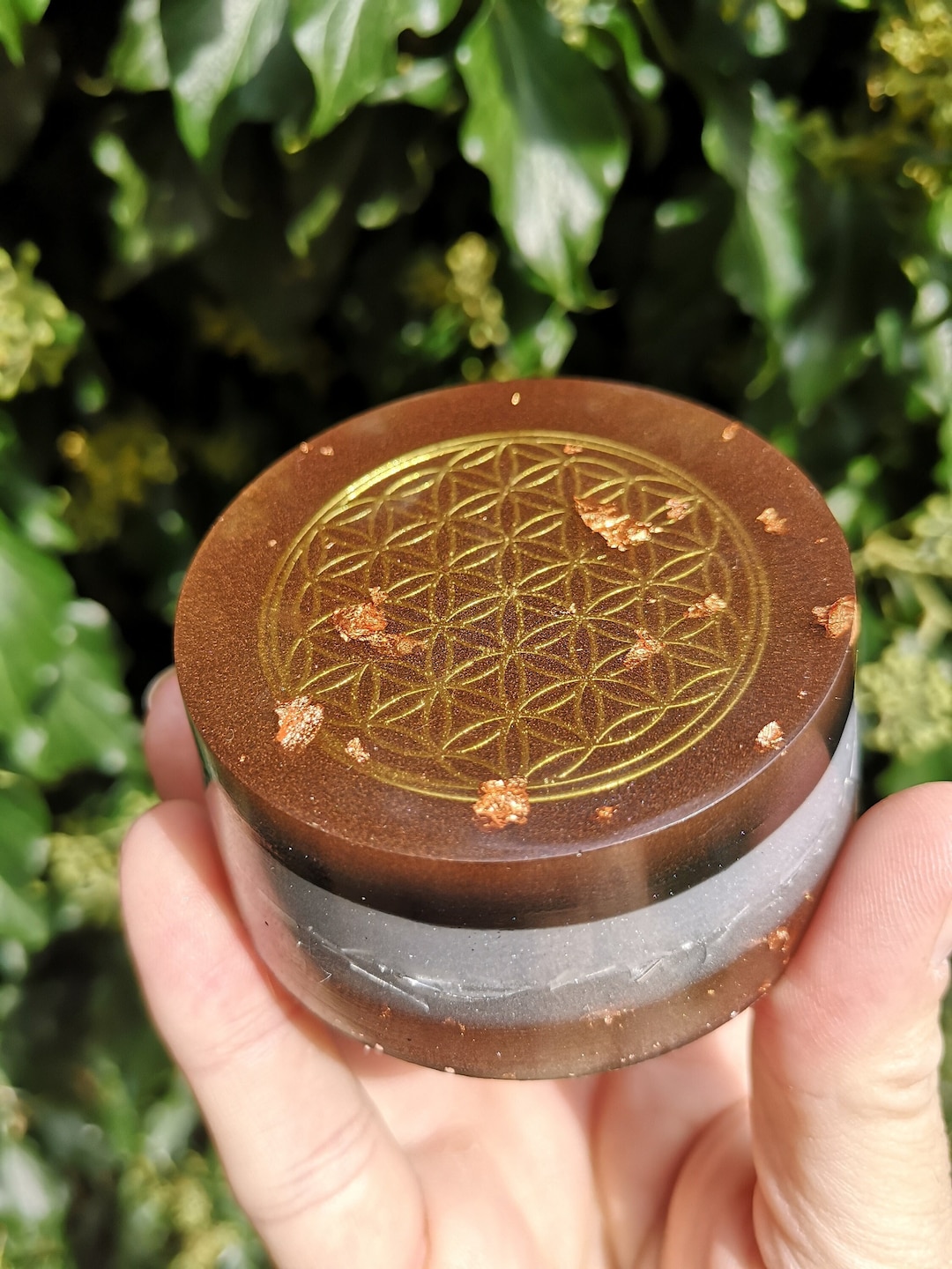 Orgone Generator Puck / Tower Buster Aura Quartz Orgonite Pocket ...