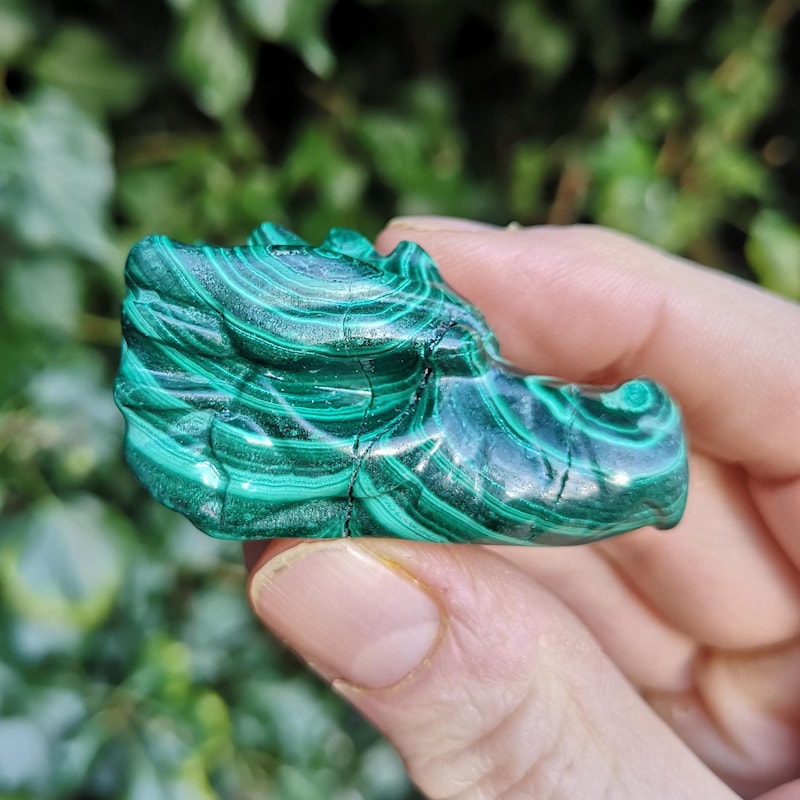 Malachite Carved Dragon - Etsy