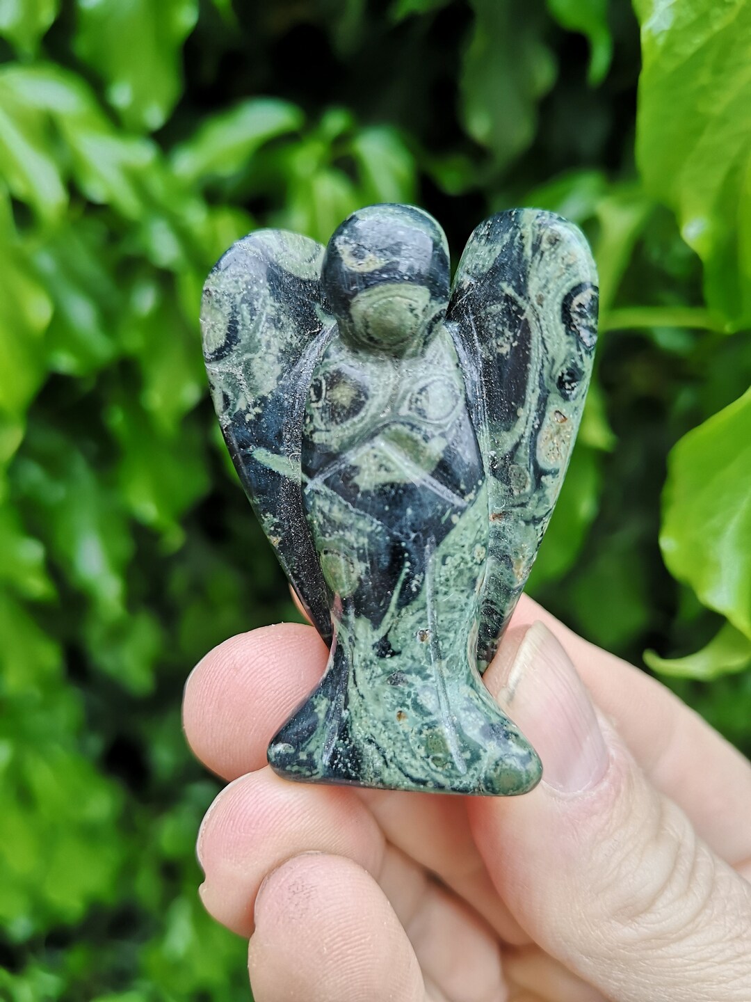 Crystal Carved Angel - Protection Angel Gemstone 50mm- Pocket Angel ...