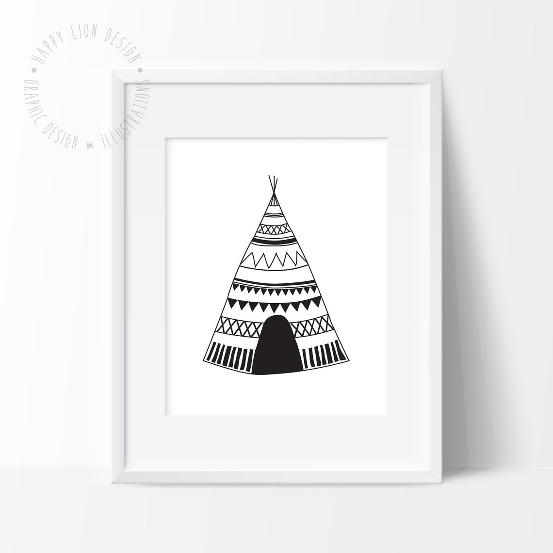 Tribal Art Set of 3 Digital Printables, Boho Nursery Wall Art - Etsy
