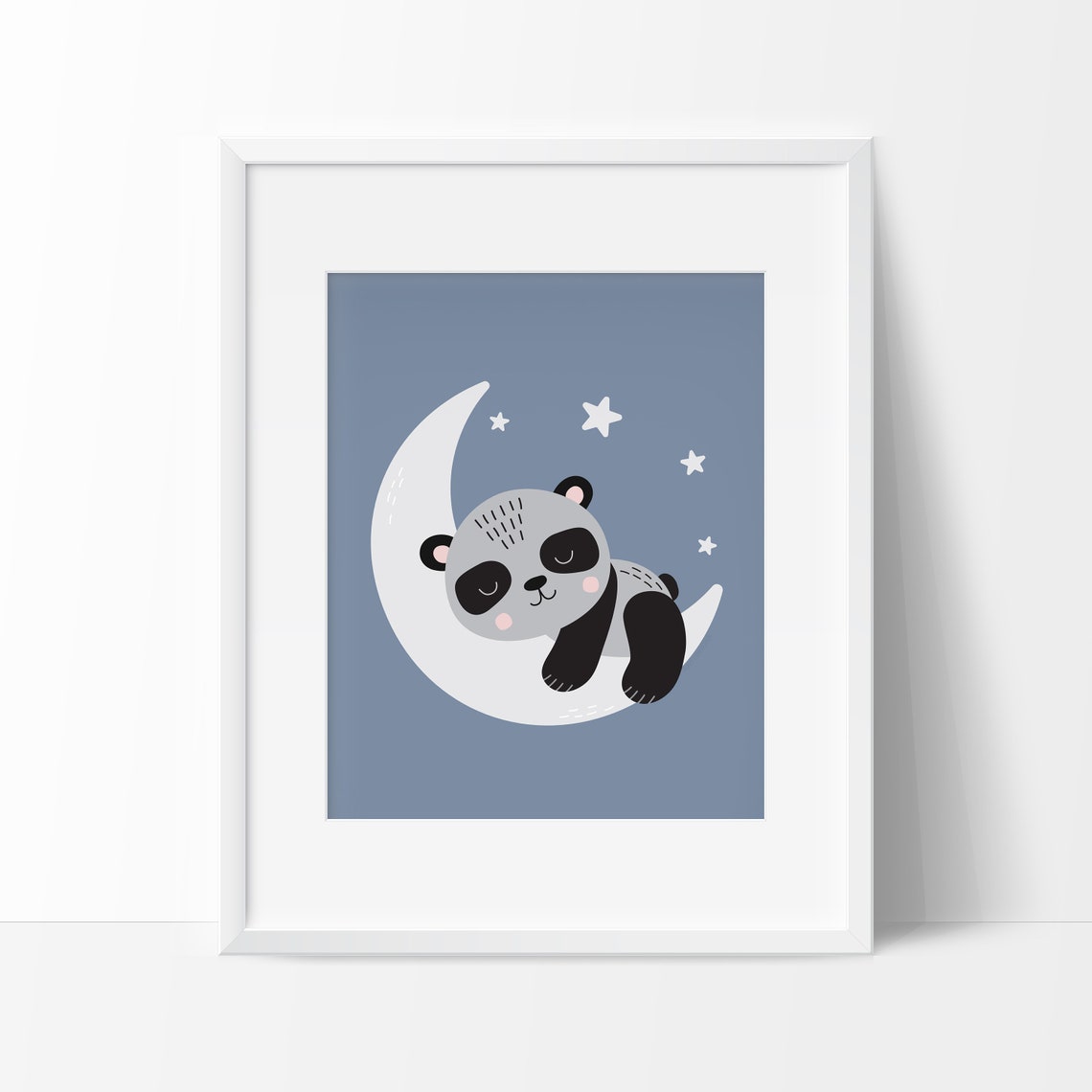 Blue Panda Poster, Printable Nursery Wall Art - Etsy