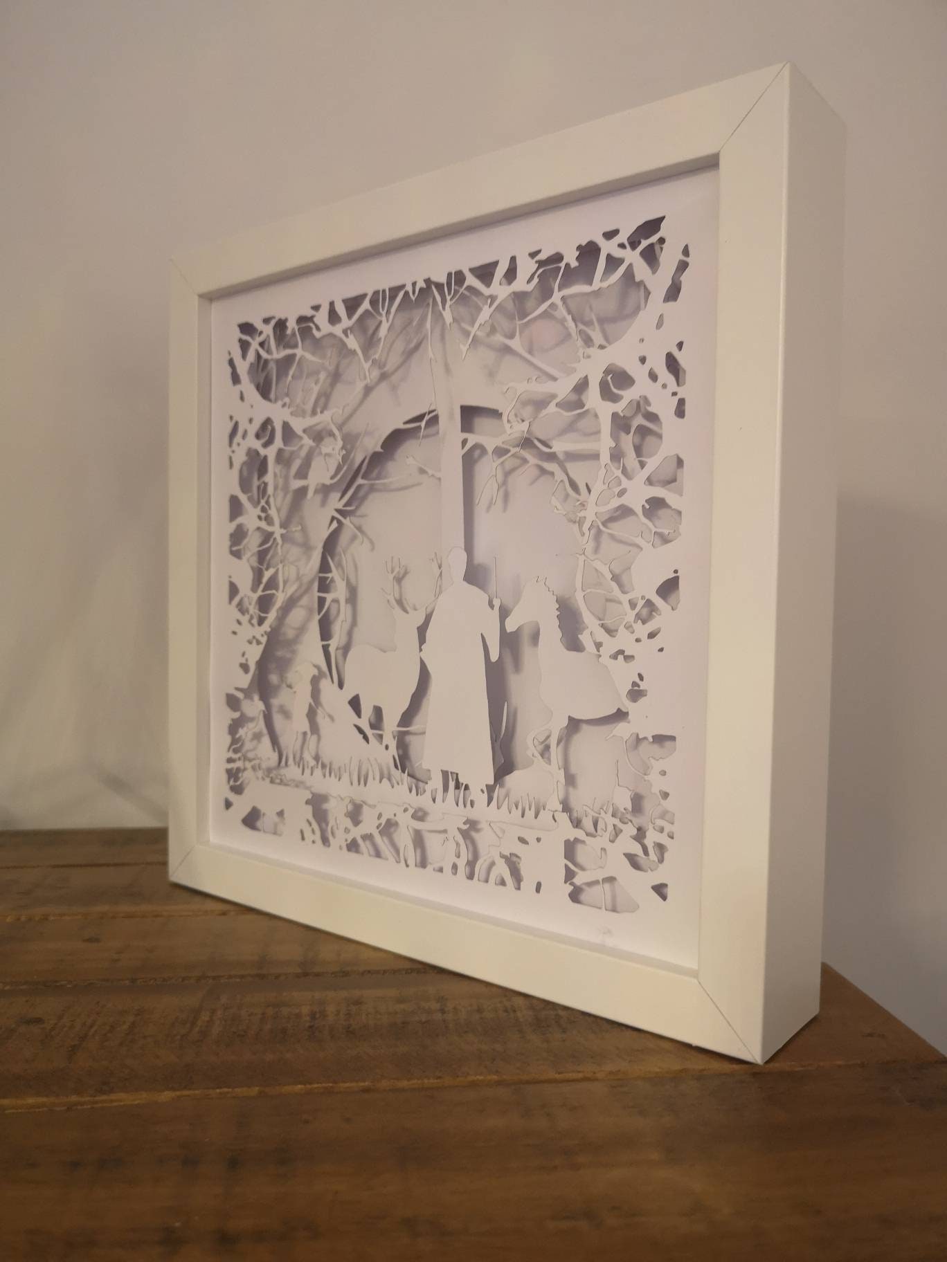 The Forbidden Forest.... Harry Potter inspired Light up Shadow Box