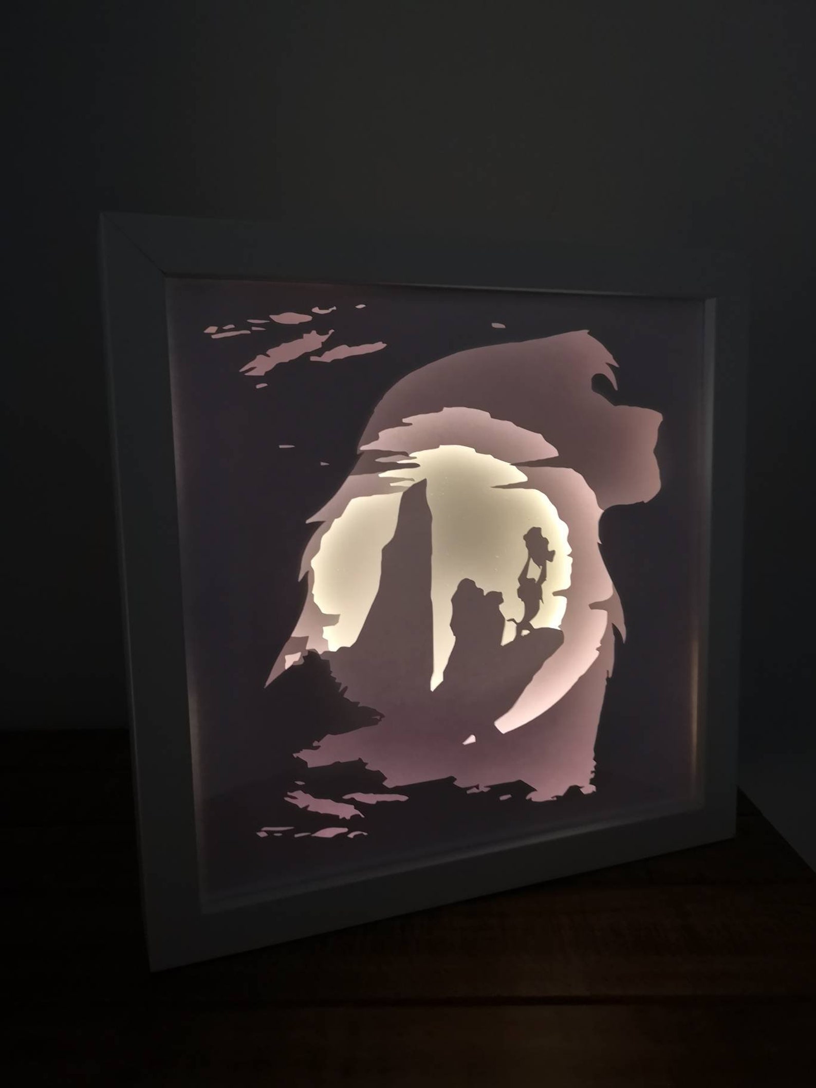 Circle of Life.... Lion King Inspired Light up Shadow Box | Etsy UK