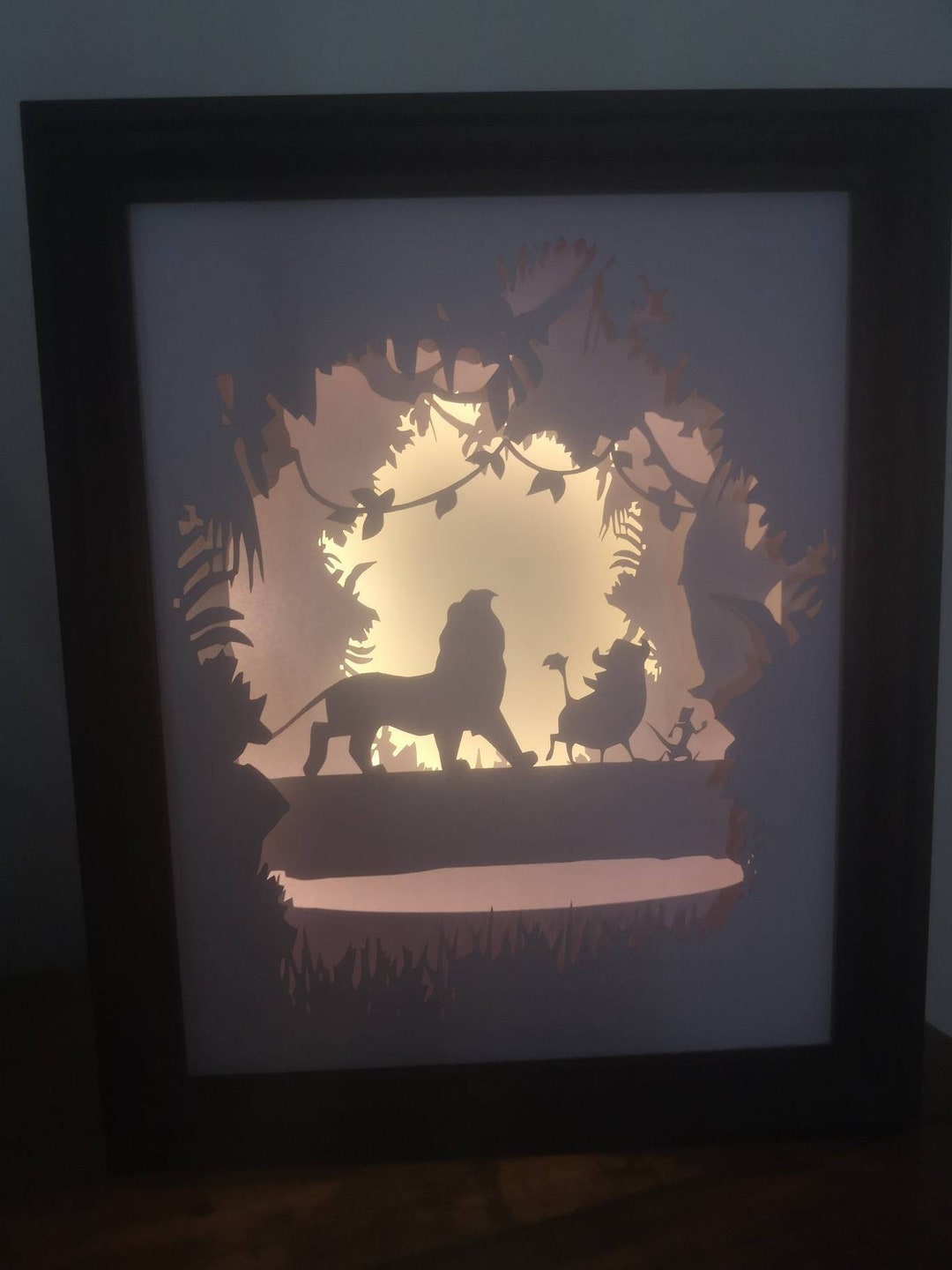 Hakuna Matata.... Lion King Inspired Light up Shadow Box Lightbox ...