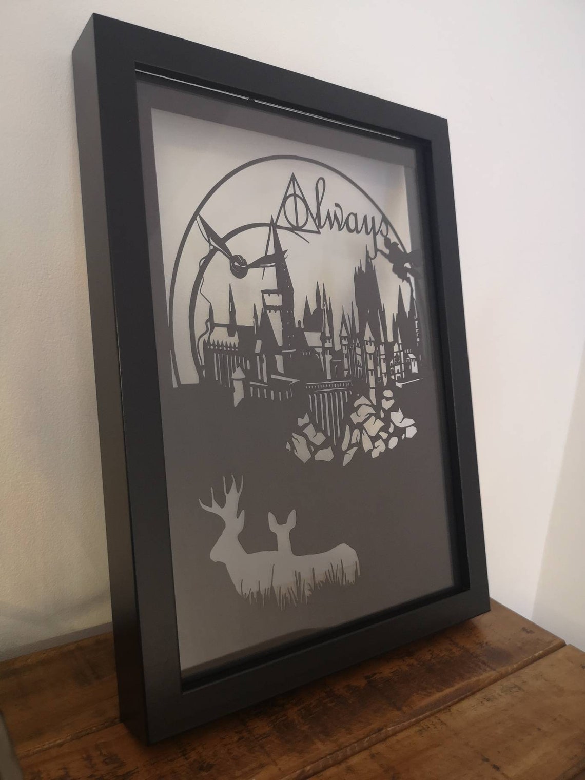 Always - Harry Potter Inspired Paper Cut in Floating Frame - Etsy UK