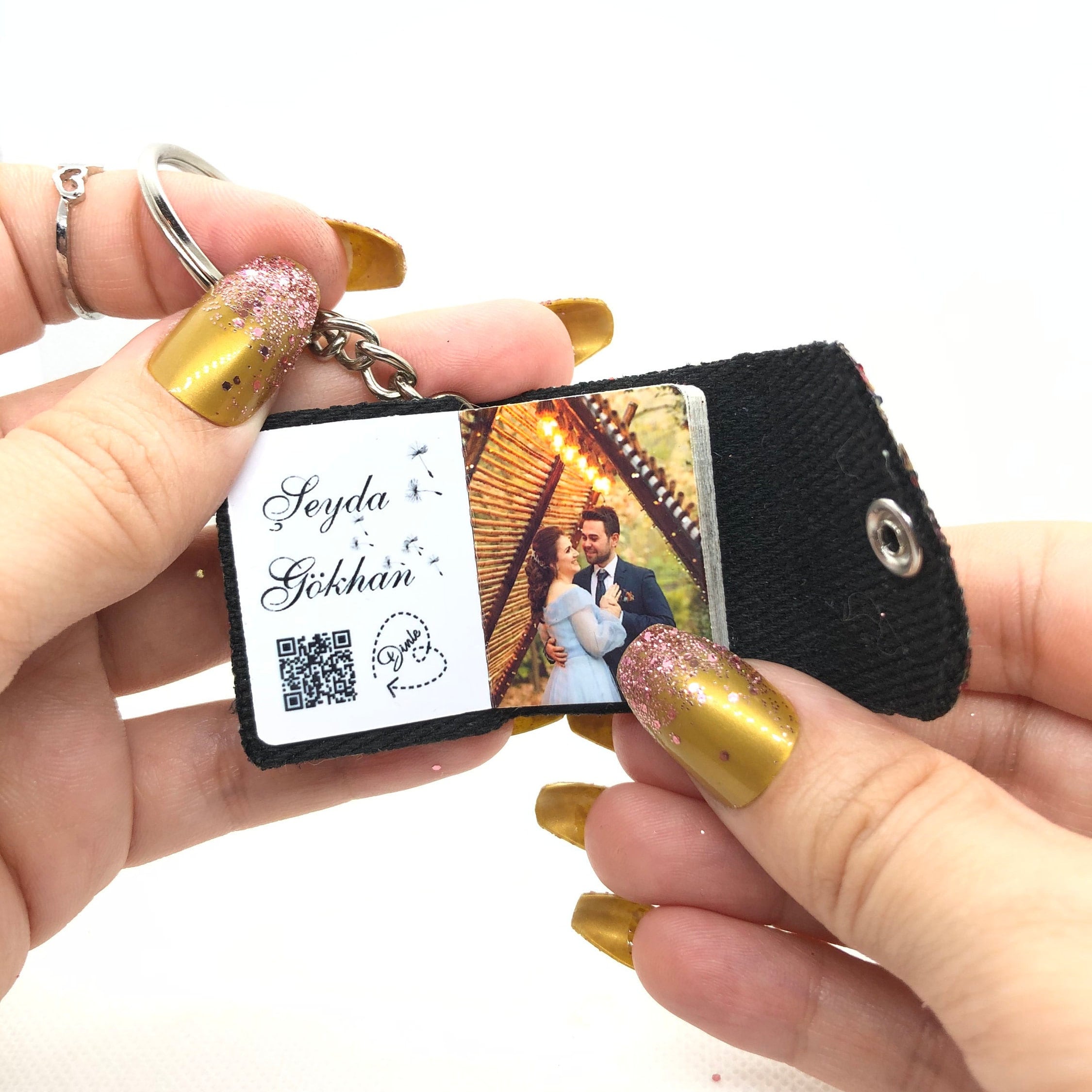 Mini Photo Album Keychain Personalized Gift Photo Keychain - Etsy