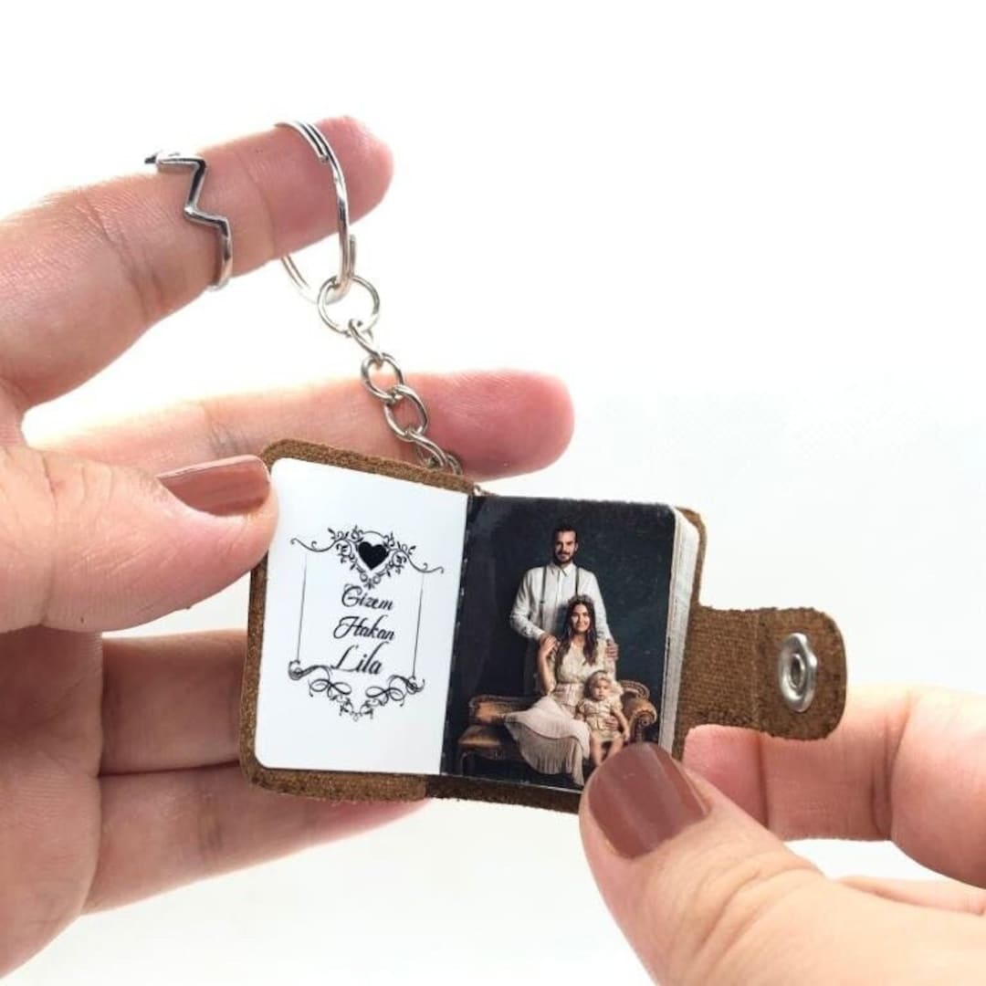 Mini Photo Album Keychain - Gift for Baby, Baby Gift Personalized, Baby ...