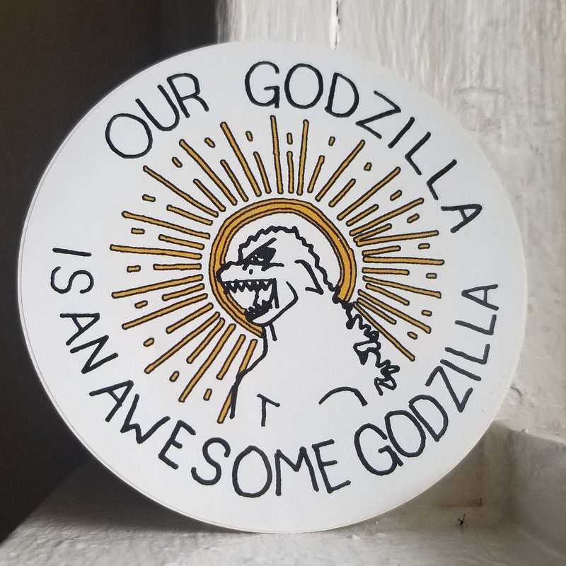 Godzilla Bumper Stickers - Etsy