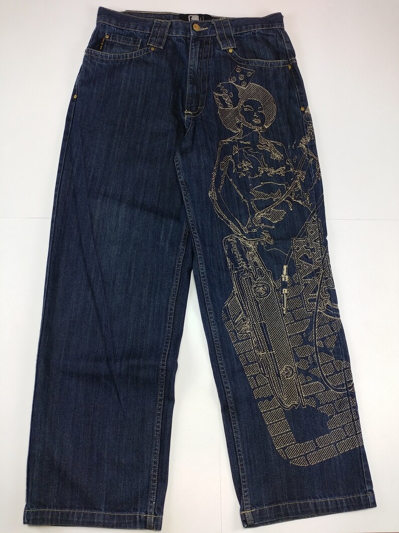 KARL KANI jeans blue vintage baggy Kani jeans loose pants | Etsy