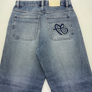 FUBU Jeans, Blue Vintage Baggy Jeans, Carpenter Loose Fit, 90s Hip Hop Clothing, 1990s Hip-hop ...