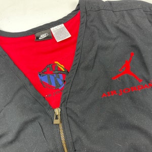 Air Jordan Jacket Black Vintage Vest Old School NIKE 90s - Etsy