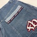 Fishbone Shorts Blue Vintage Jeans 90s Hip Hop Clothing - Etsy