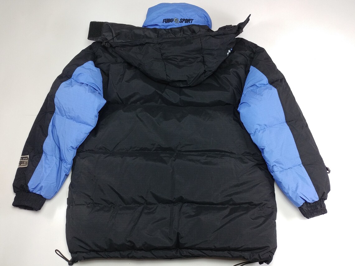 FUBU Puffer Jacket Deadstock Blue Nylon Vintage Duck Down | Etsy