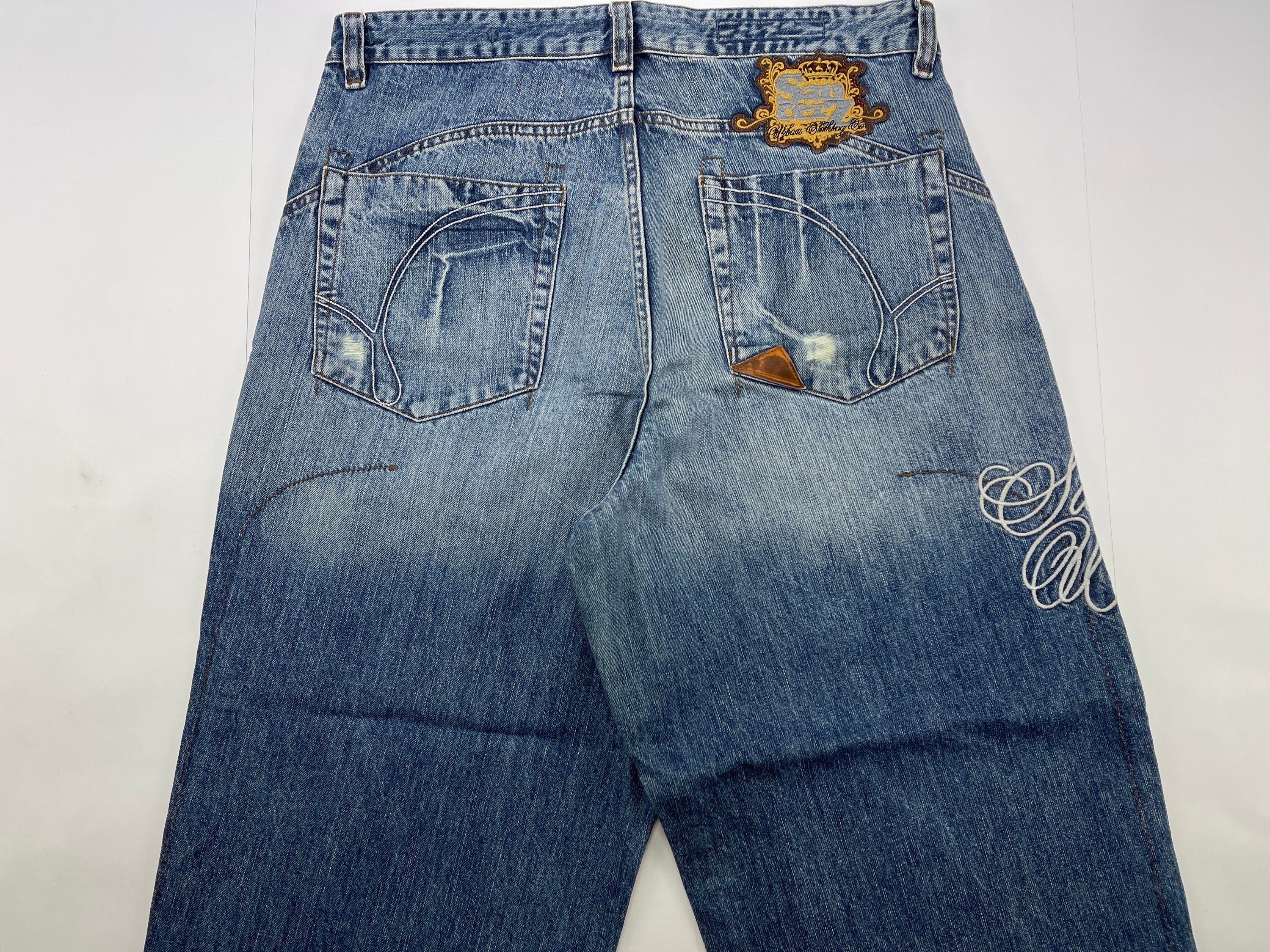 Jeans Sancezz pantalones de hip hop azules vintage ropa de | Etsy
