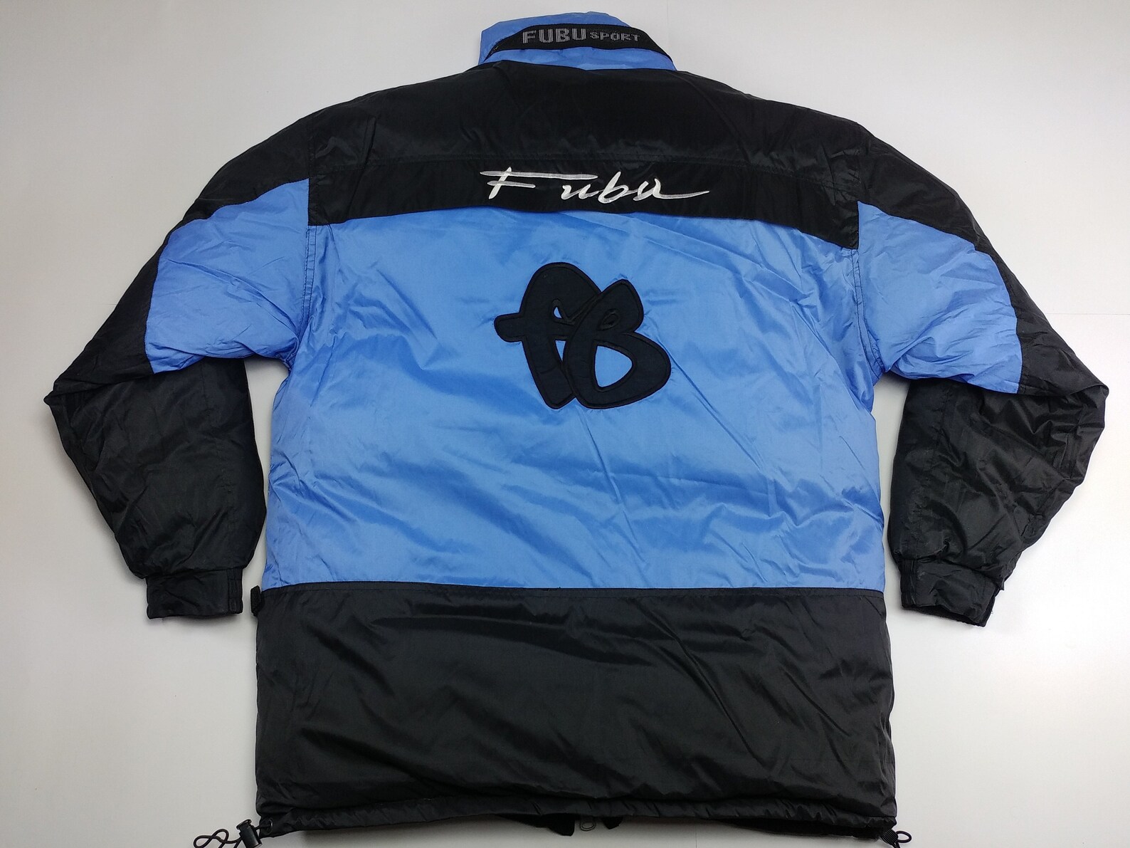 FUBU Puffer Jacket Deadstock Blue Nylon Vintage Duck Down - Etsy