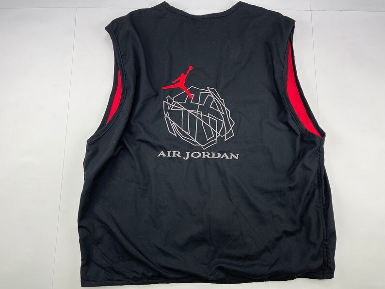 Air Jordan Jacket Black Vintage Vest Old School NIKE 90s - Etsy