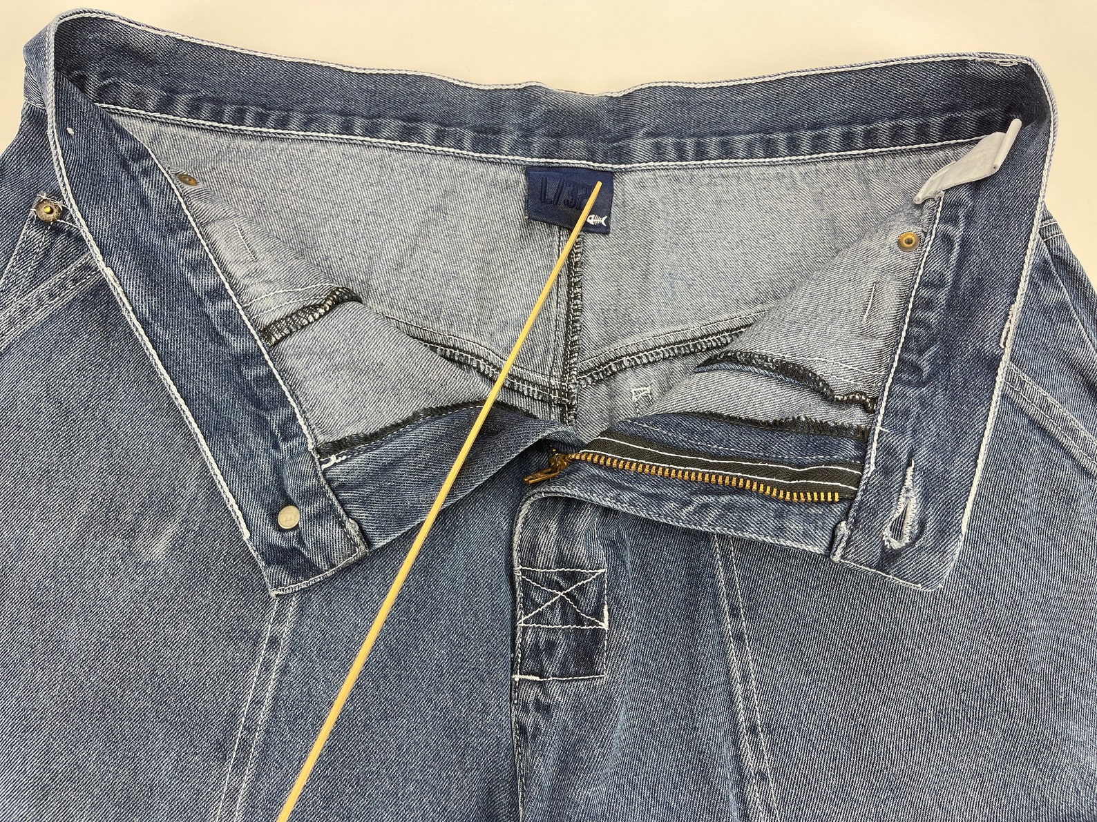 Fishbone Shorts Blue Vintage Jeans 90s Hip Hop Clothing - Etsy