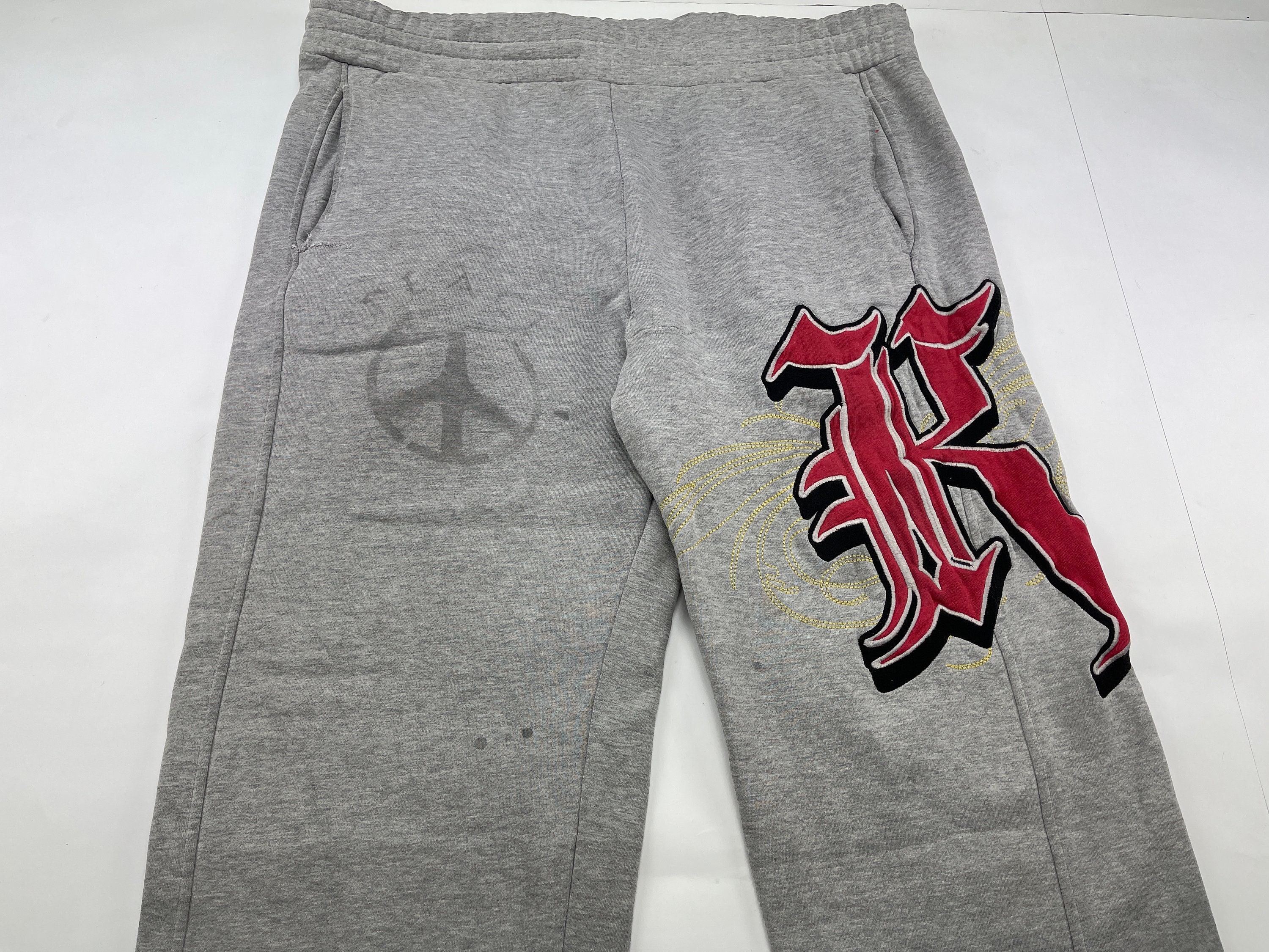 KARL KANI pants gray baggy Kani tracksuit pants loose 90s | Etsy