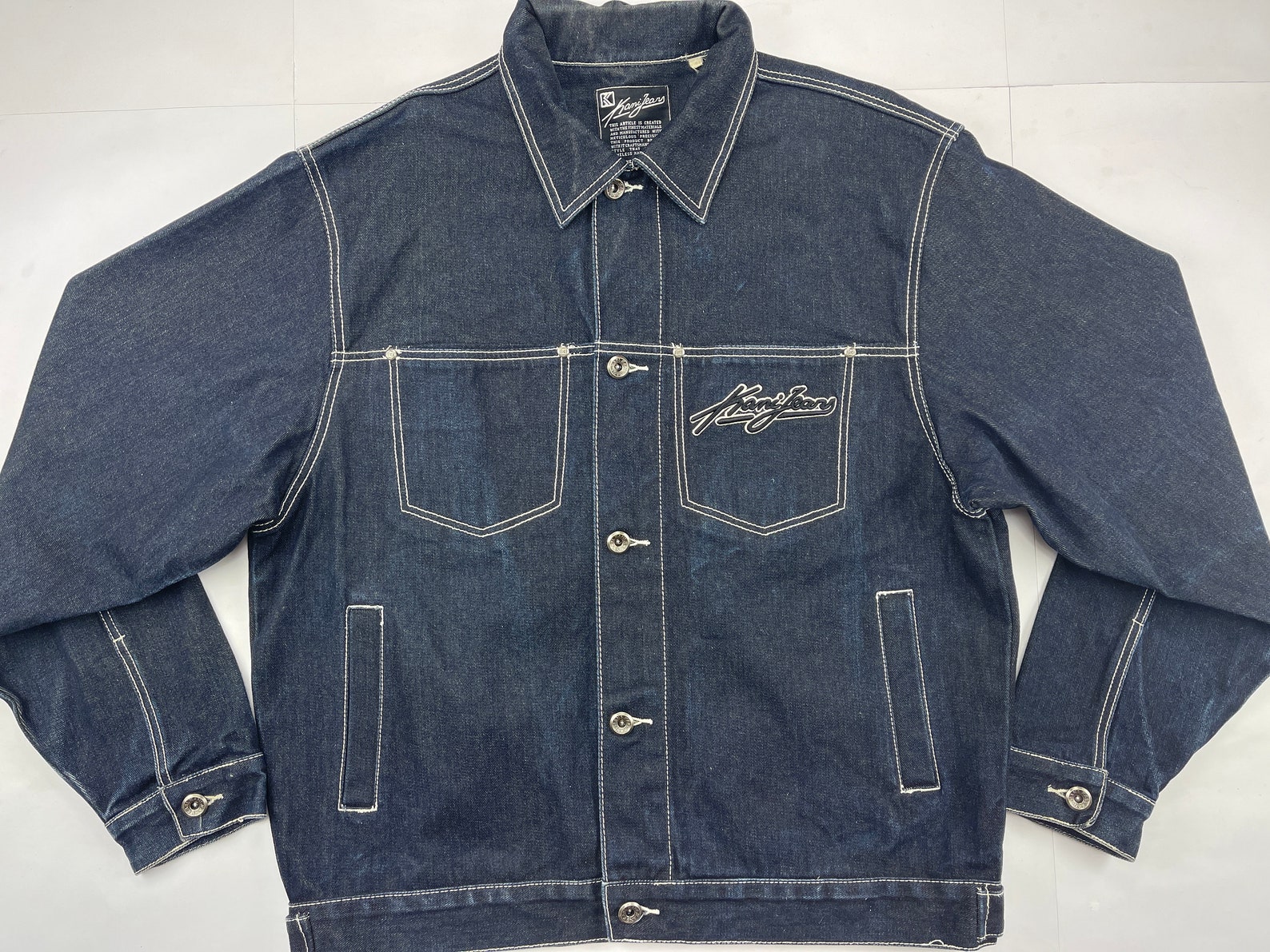 Karl Kani Jacket Blue Vintage Kani Denim Jacket 90s Hip Hop - Etsy UK