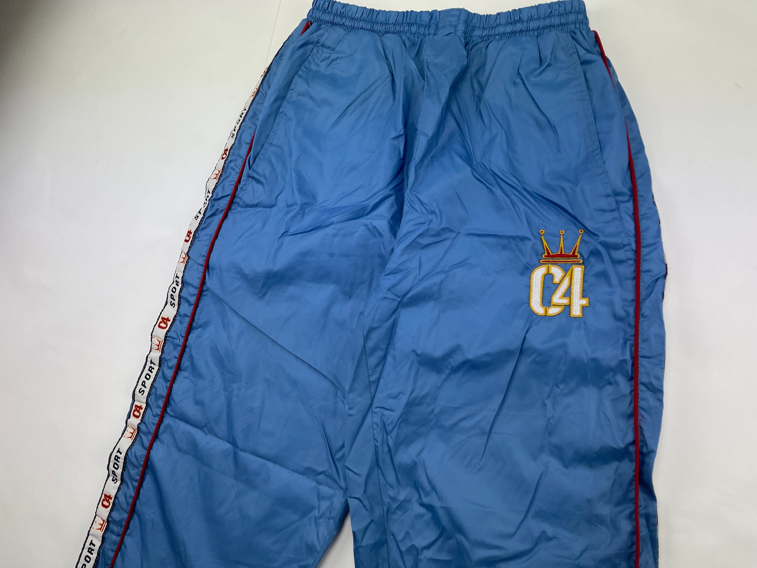 C4 Pants Blue Vintage Baggy 90s Hip Hop Clothing 1990s - Etsy