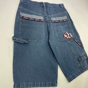 Fishbone Shorts Blue Vintage Jeans 90s Hip Hop Clothing - Etsy