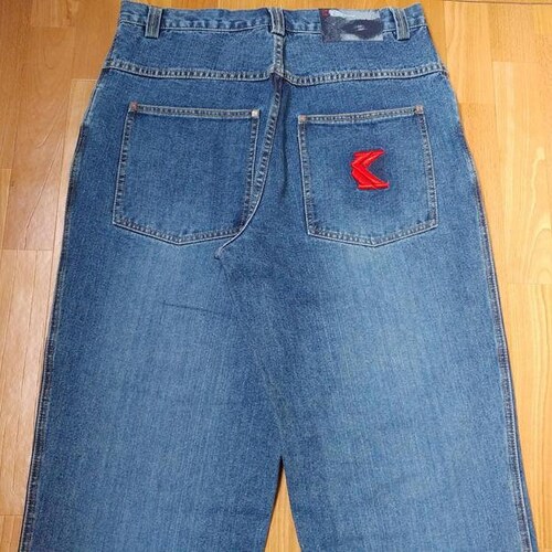 KARL KANI Jeans Vintage Baggy Kani Jeans Loose Blue 90s Hip - Etsy