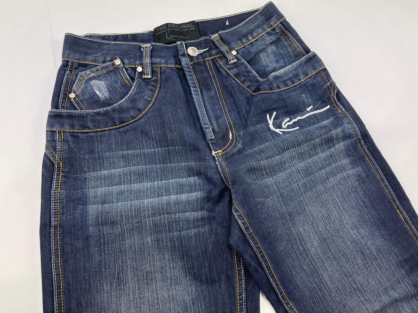 KARL KANI Jeans Vintage Baggy Kani Jeans Loose Blue 90s Hip - Etsy