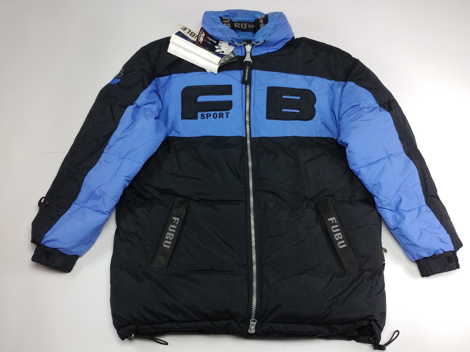 FUBU Puffer Jacket Deadstock Blue Nylon Vintage Duck Down | Etsy