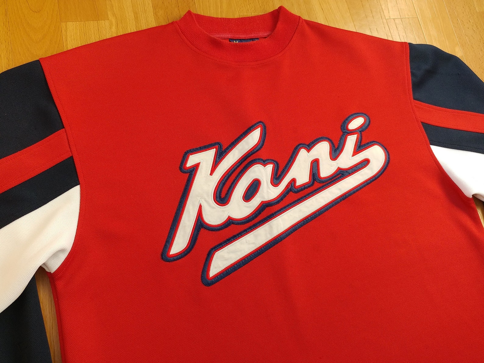 KARL KANI sweatshirt red sweat shirt 90s hip-hop clothing | Etsy