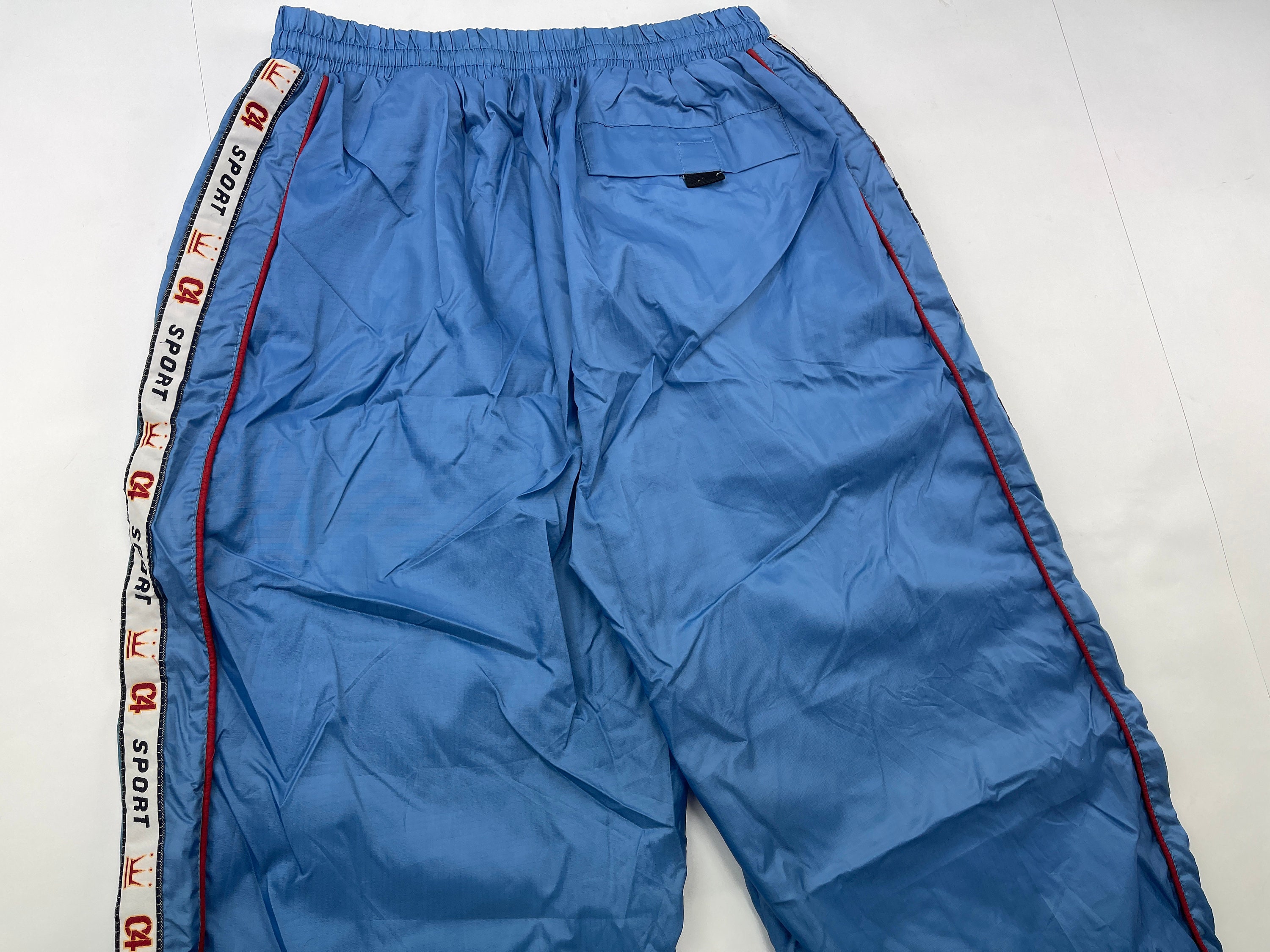 C4 Pants Blue Vintage Baggy 90s Hip Hop Clothing 1990s - Etsy