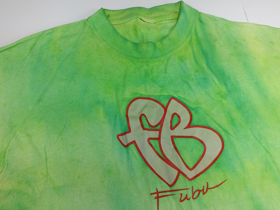 FUBU Jersey Green Vintage Hip Hop T-shirt 90s Hip Hop - Etsy