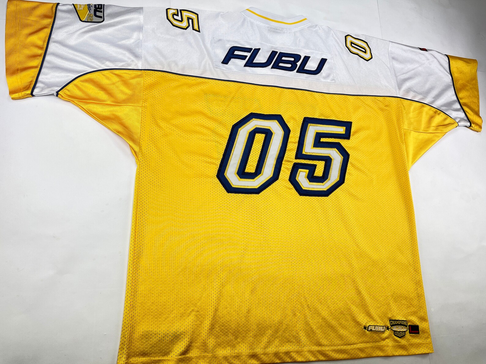FUBU jersey yellow Fubu 05 vintage hip hop t-shirt 90s hip | Etsy