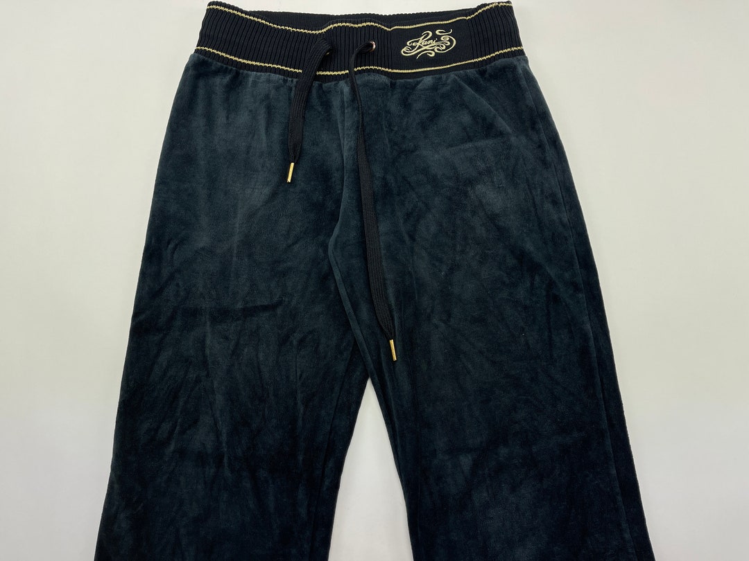 Womens KARL KANI Pants Black Baggy Kani Tracksuit Pants Loose - Etsy