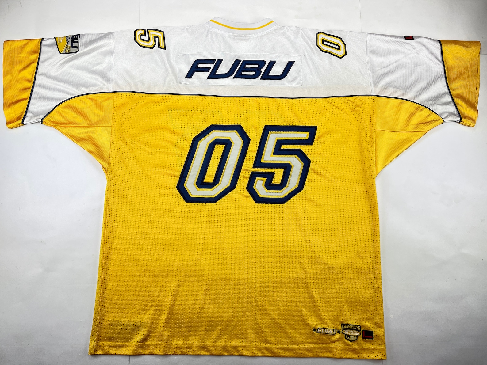 FUBU jersey yellow Fubu 05 vintage hip hop t-shirt 90s hip | Etsy