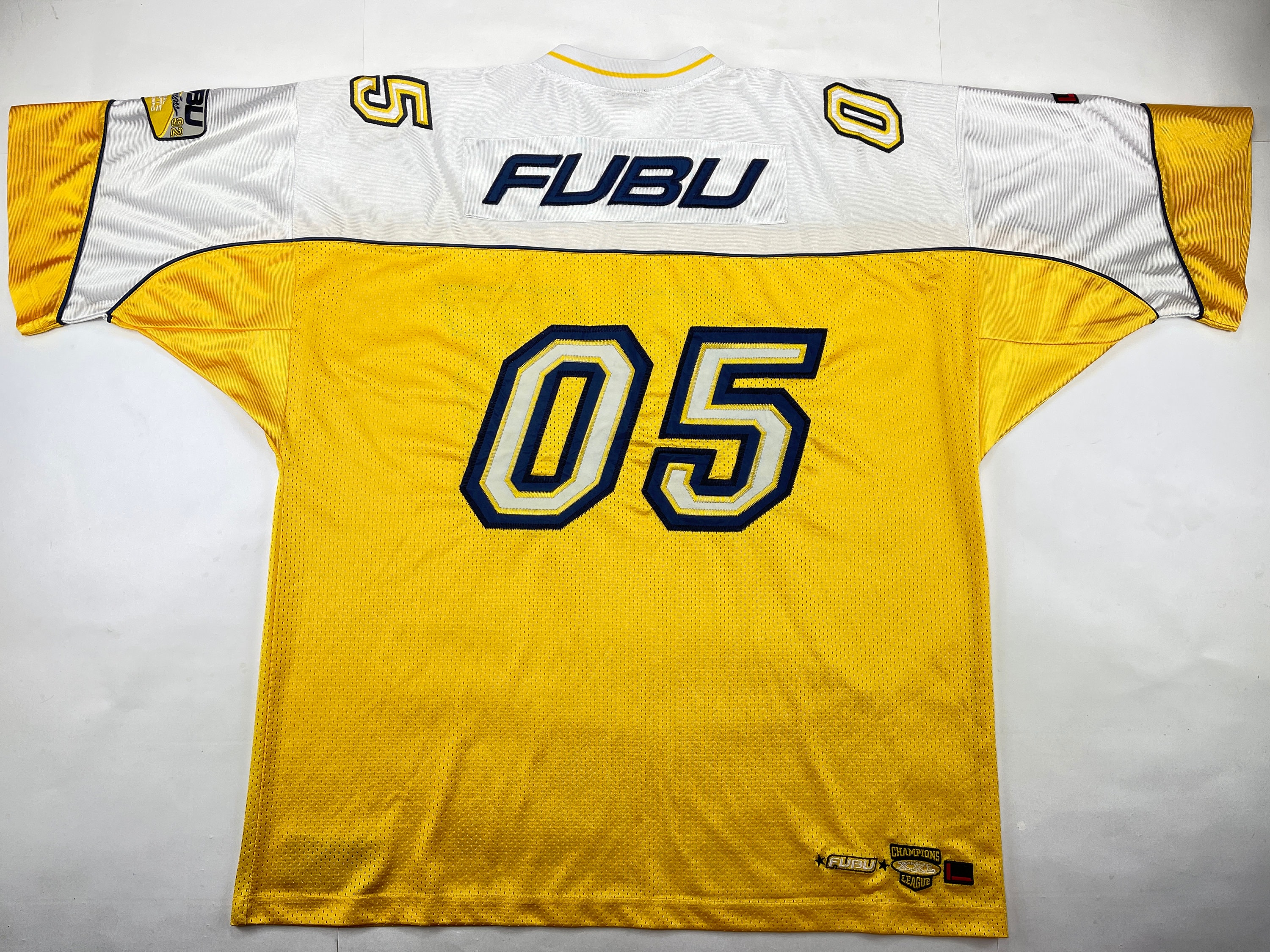 FUBU jersey yellow Fubu 05 vintage hip hop t-shirt 90s hip | Etsy