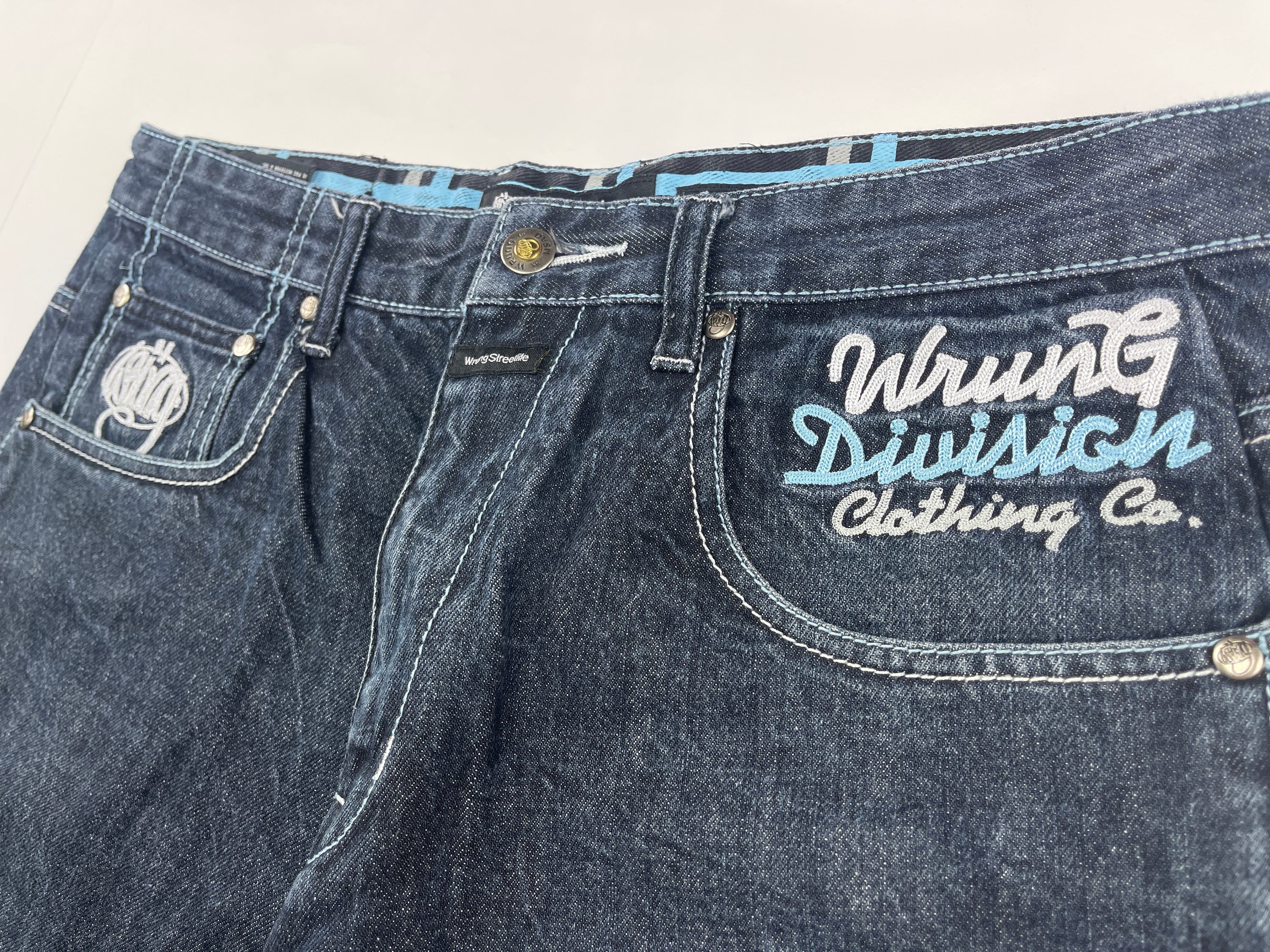 Jeans Wrung Division jeans azules y vintage holgados ropa de | Etsy