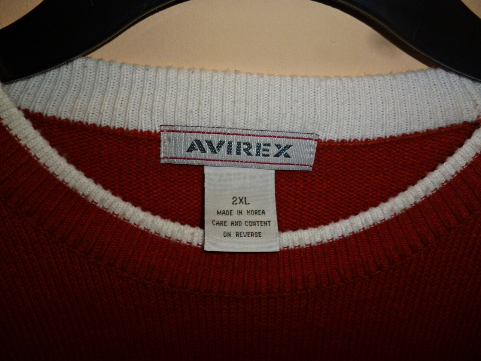 AVIREX Sweater Red Vintage Sweatshirt 90s Hip Hop Clothing | Etsy