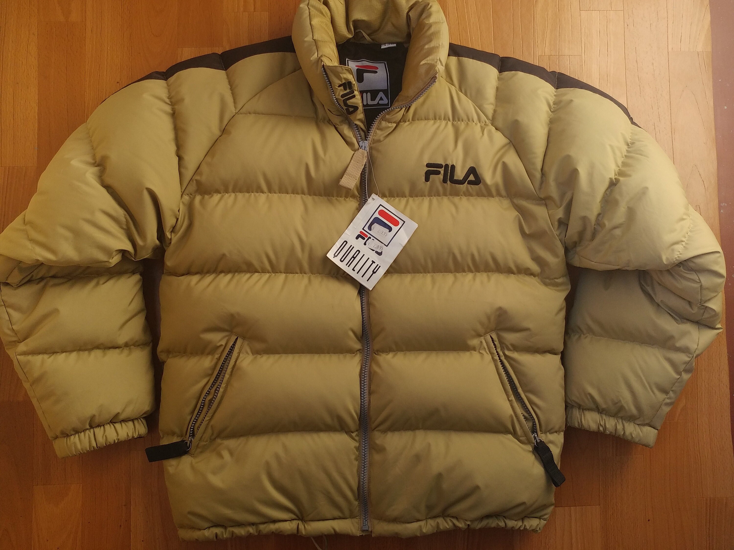 FILA Jacket Deadstock Vintage Down Puffer Jacket 90s Hip Hop - Etsy