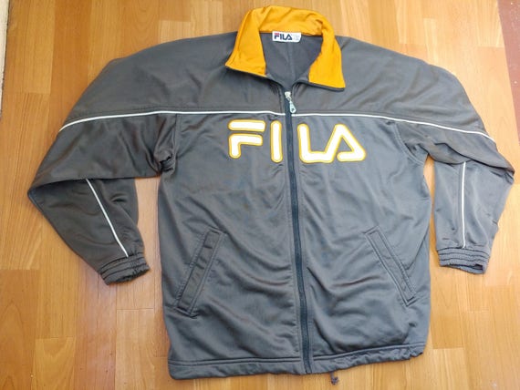 FILA jacket, vintage tracksuit jacket of 90s hip-hop … - Gem