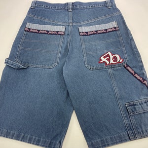 Fishbone Shorts Blue Vintage Jeans 90s Hip Hop Clothing - Etsy