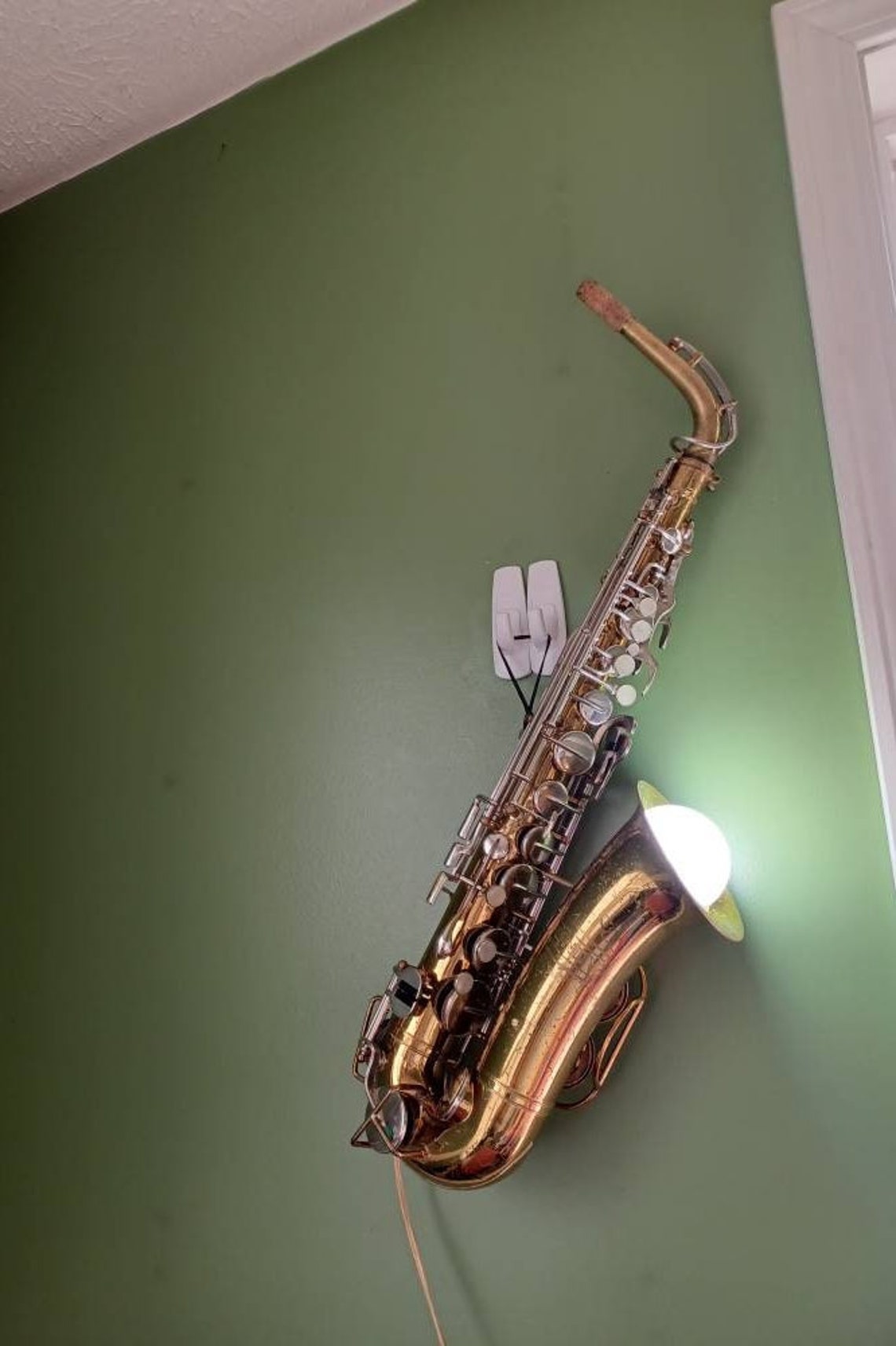 Saxophone Lamp Wall Sconce Musical Decorvintage Saxophone - Etsy