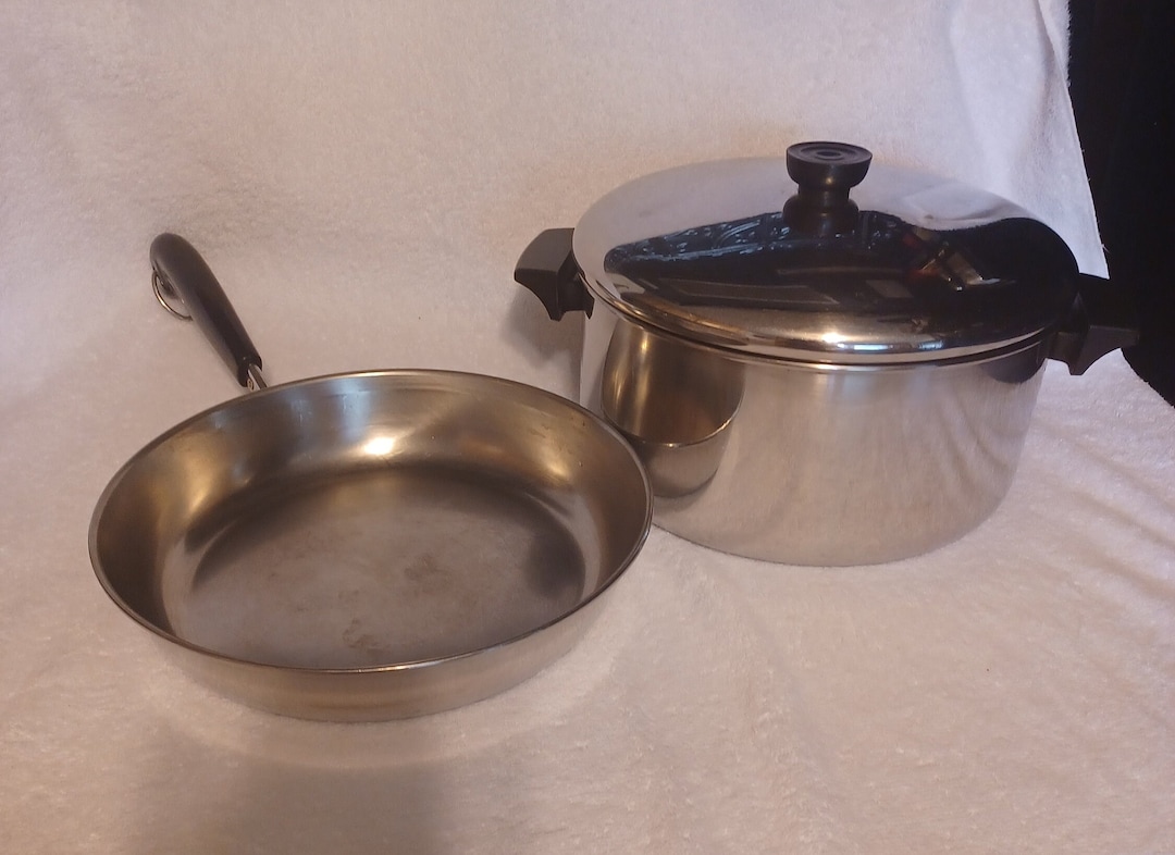 Revere Ware Cookware 6 Qt. Stock Pot and 10 Inch Frying Pan - Etsy