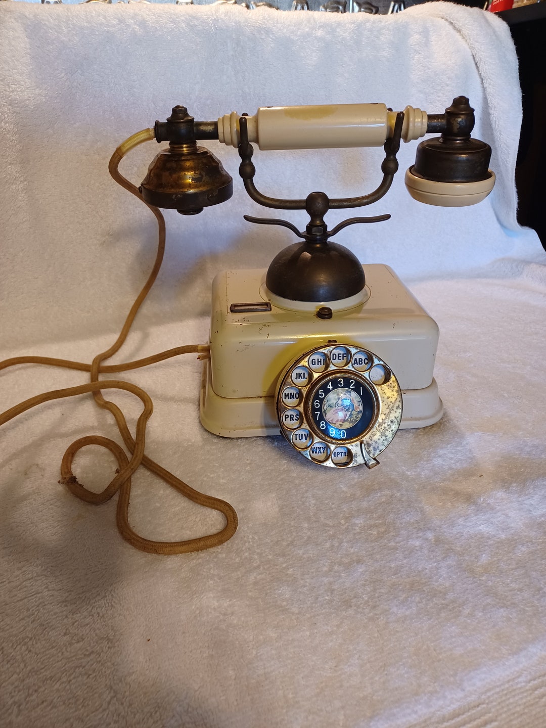 Vintage Roto Dial Telephone, Manual Dial Phone - Etsy