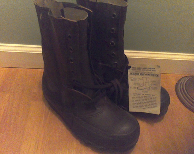 WWII Shoepacs, 1944 Rubber Army Boots New With the Tags , Size 7R,, US ...