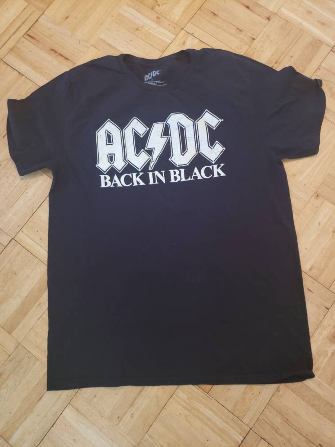 AC DC Tee Shirt Size Large Men's Concert Tee Shirt Heavy Metal Band ...