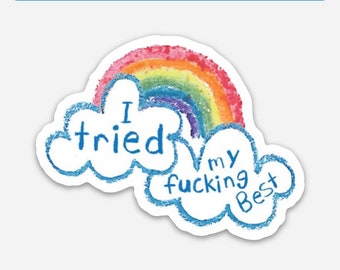 I Tried Sticker - Etsy